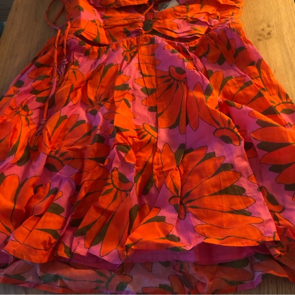 FARM Rio | Dresses | Nwt 75 Farm Rio Copacabana Ruched Cutout Halter ...